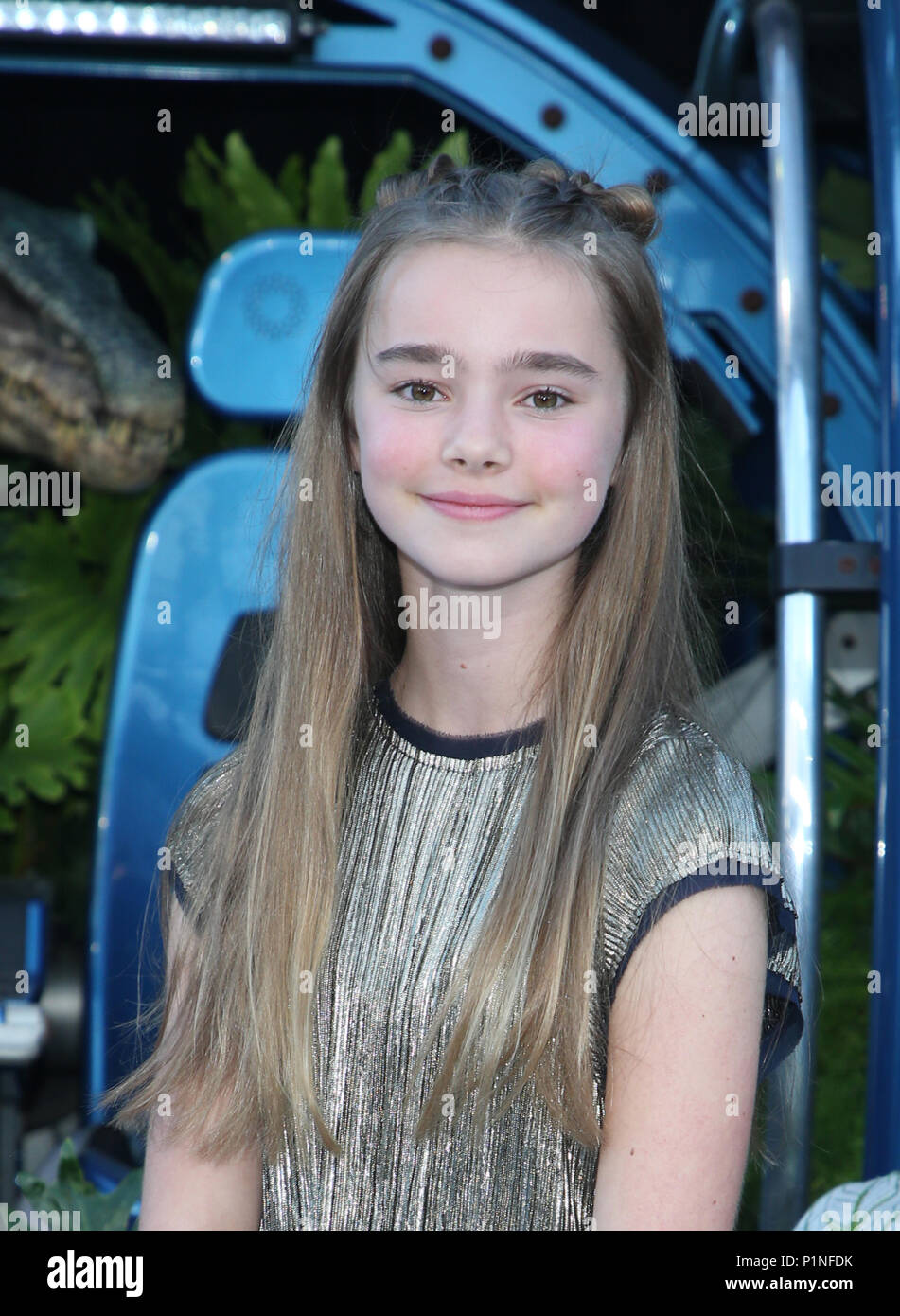 LOS ANGELES, CA - JUNE 12: Isabella Sermon, at Jurassic World: Fallen ...