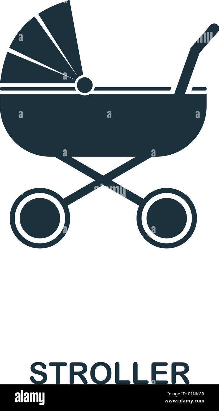 Black stroller Stock Vector Images - Alamy