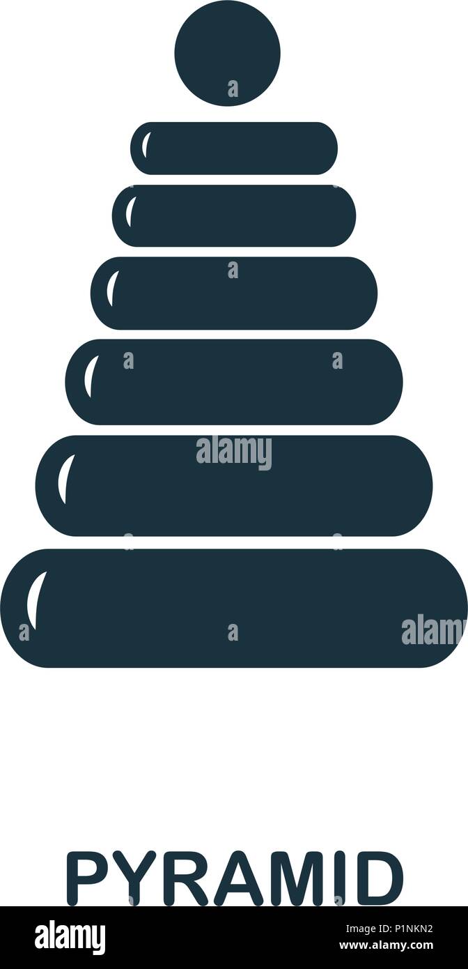 Pyramid icon. Mobile apps, printing and more usage. Simple element sing ...