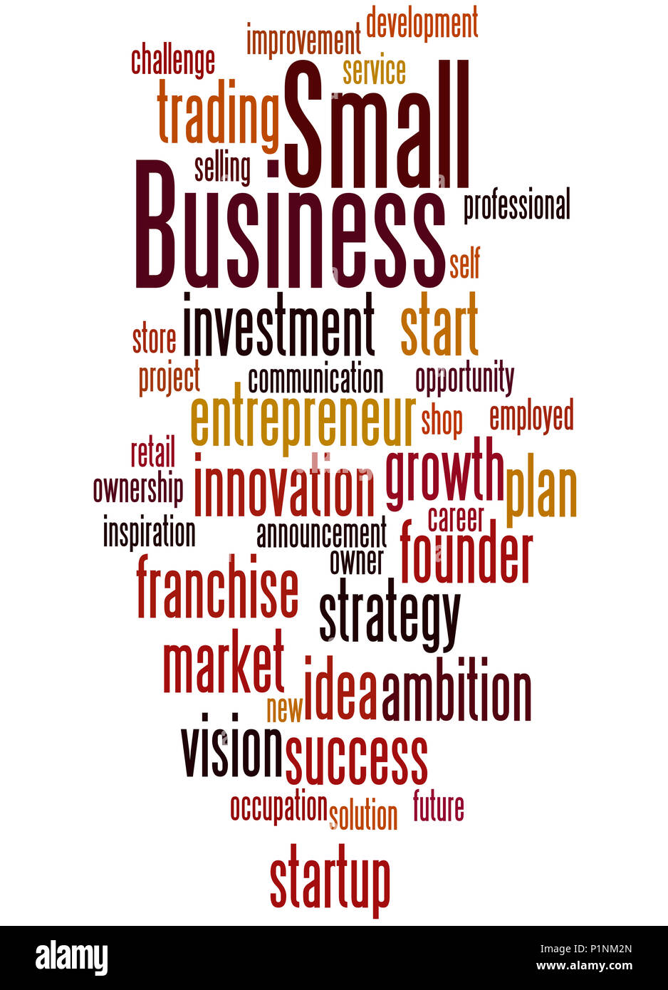 Small Business, word cloud concept on white background Stock Photo - Alamy