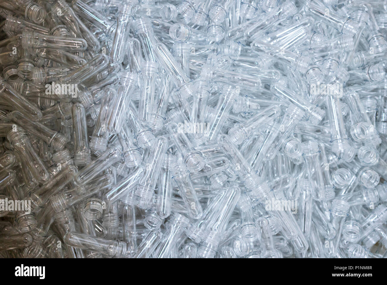 Preform plastic bottles production packaging hi-res stock photography ...