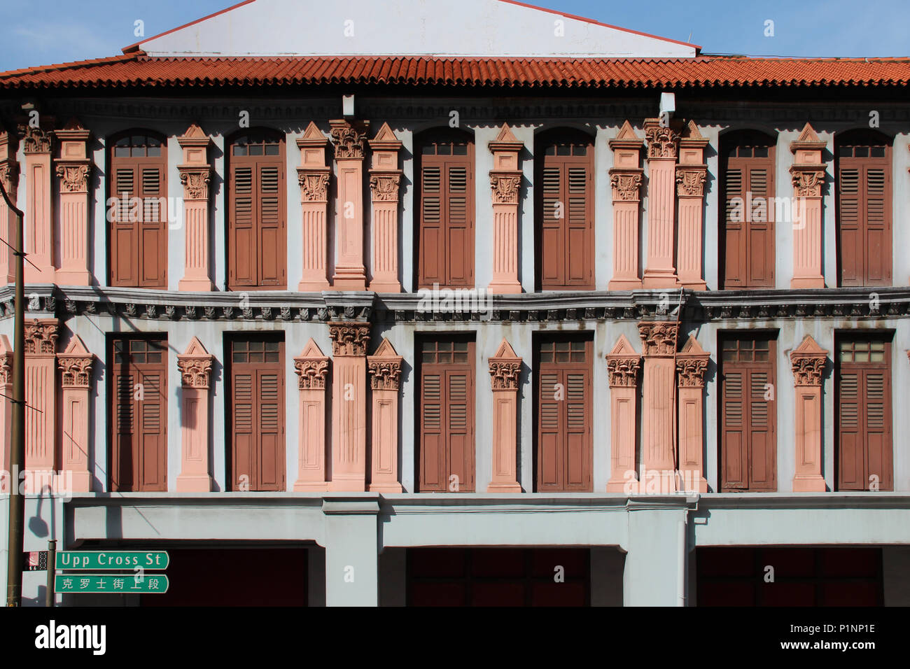 Buildings on Upper Cross Street in Chinatown (Singapore Stock Photo - Alamy