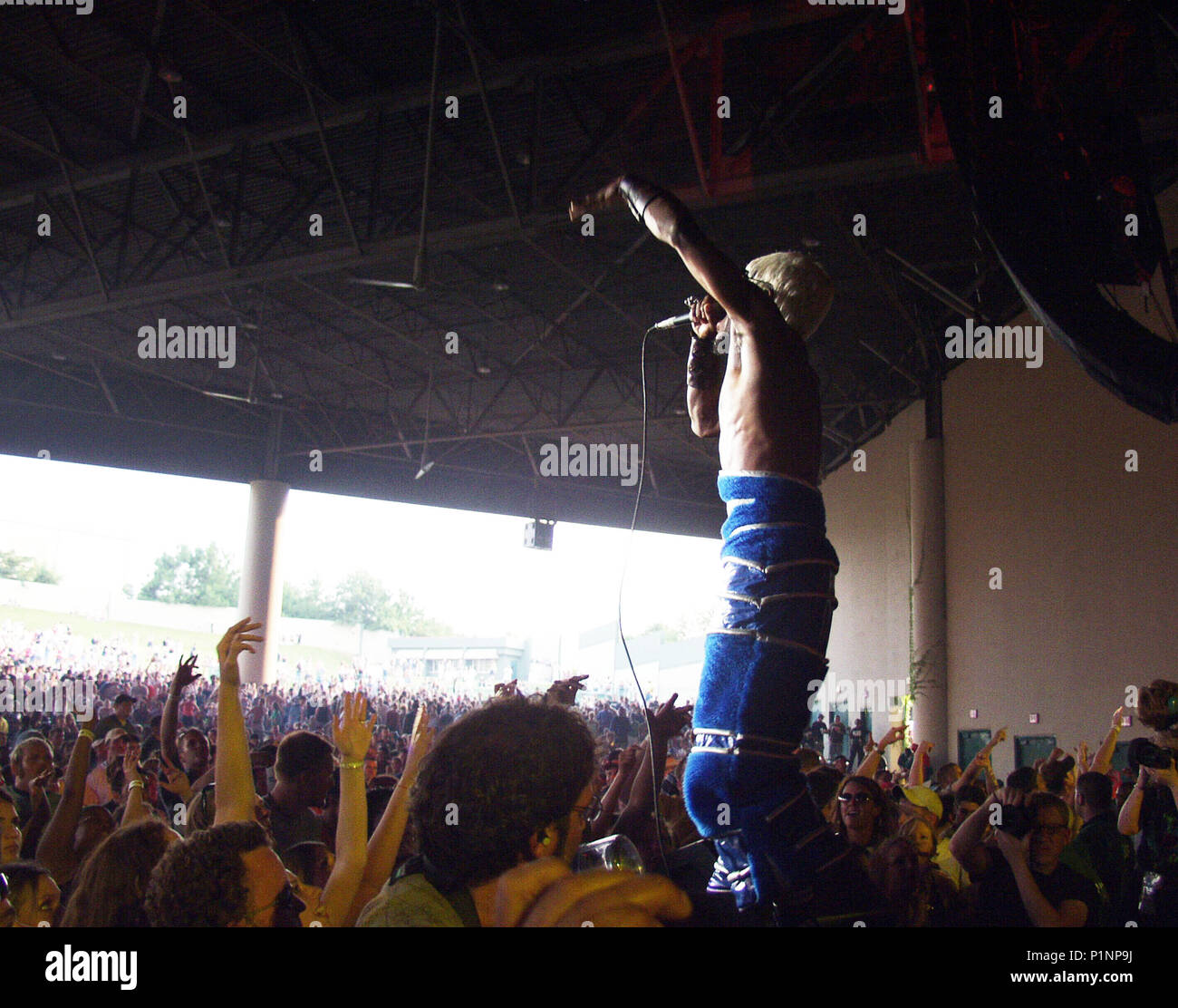 ATLANTA, GA - July 11: Andre 3000 of OutKast performs to a hometown ...