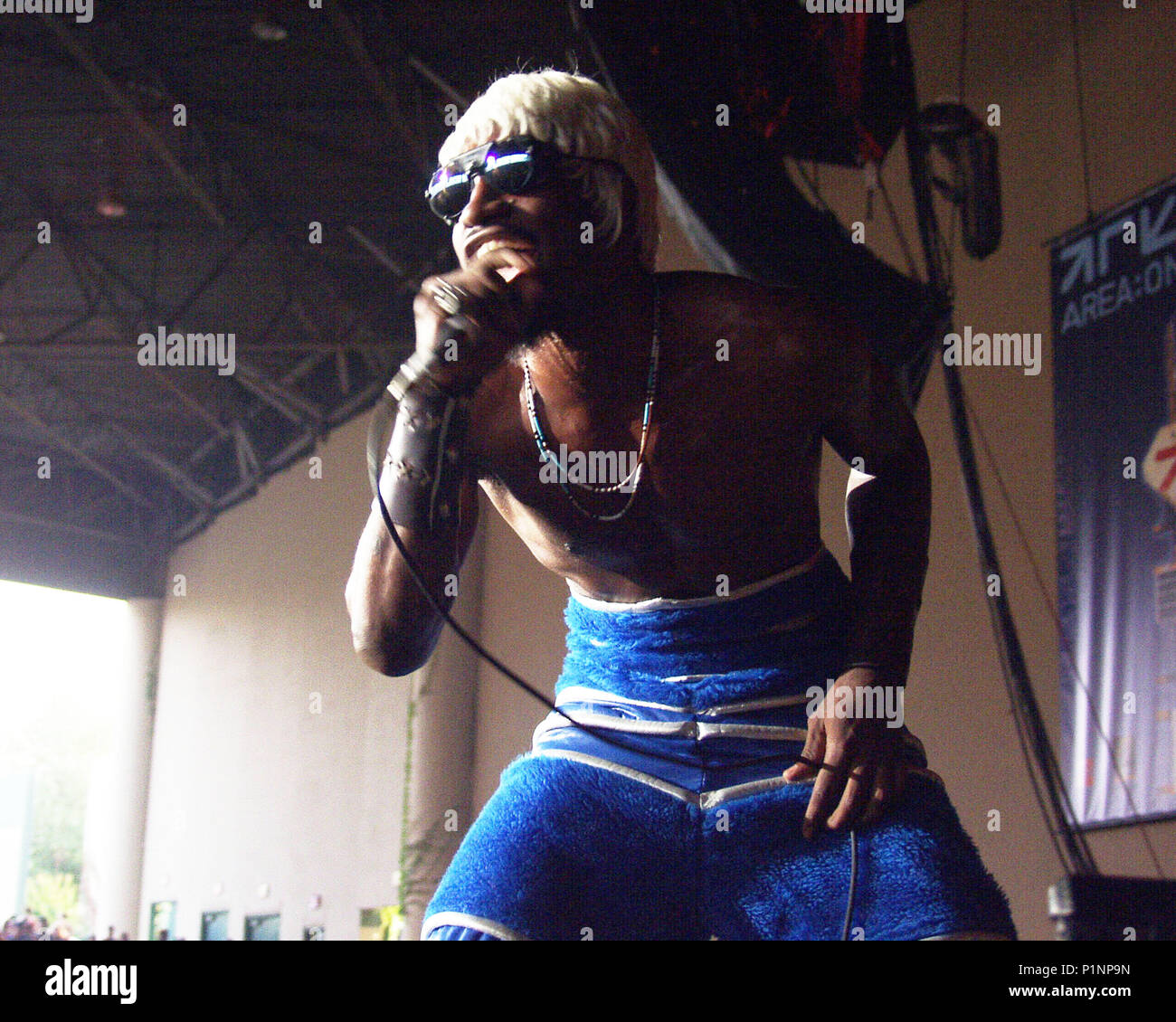 ATLANTA, GA - July 11: Andre 3000 of OutKast performs to a hometown ...