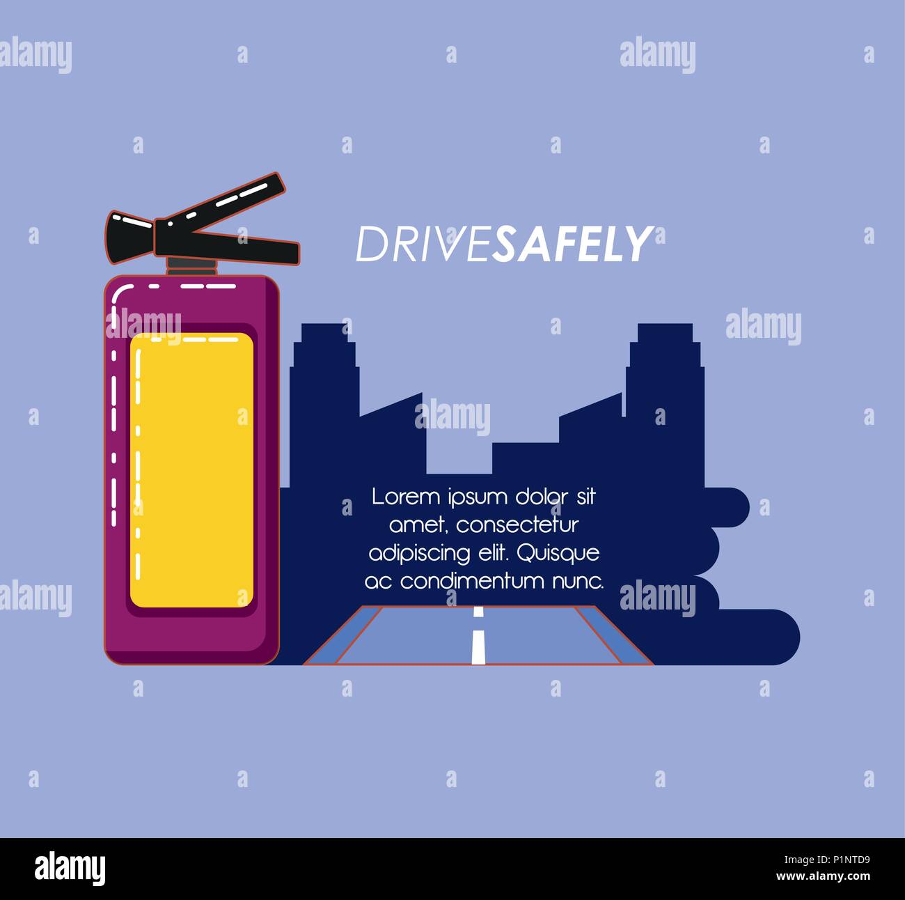 Dont text and drive warning Stock Vector Images - Alamy