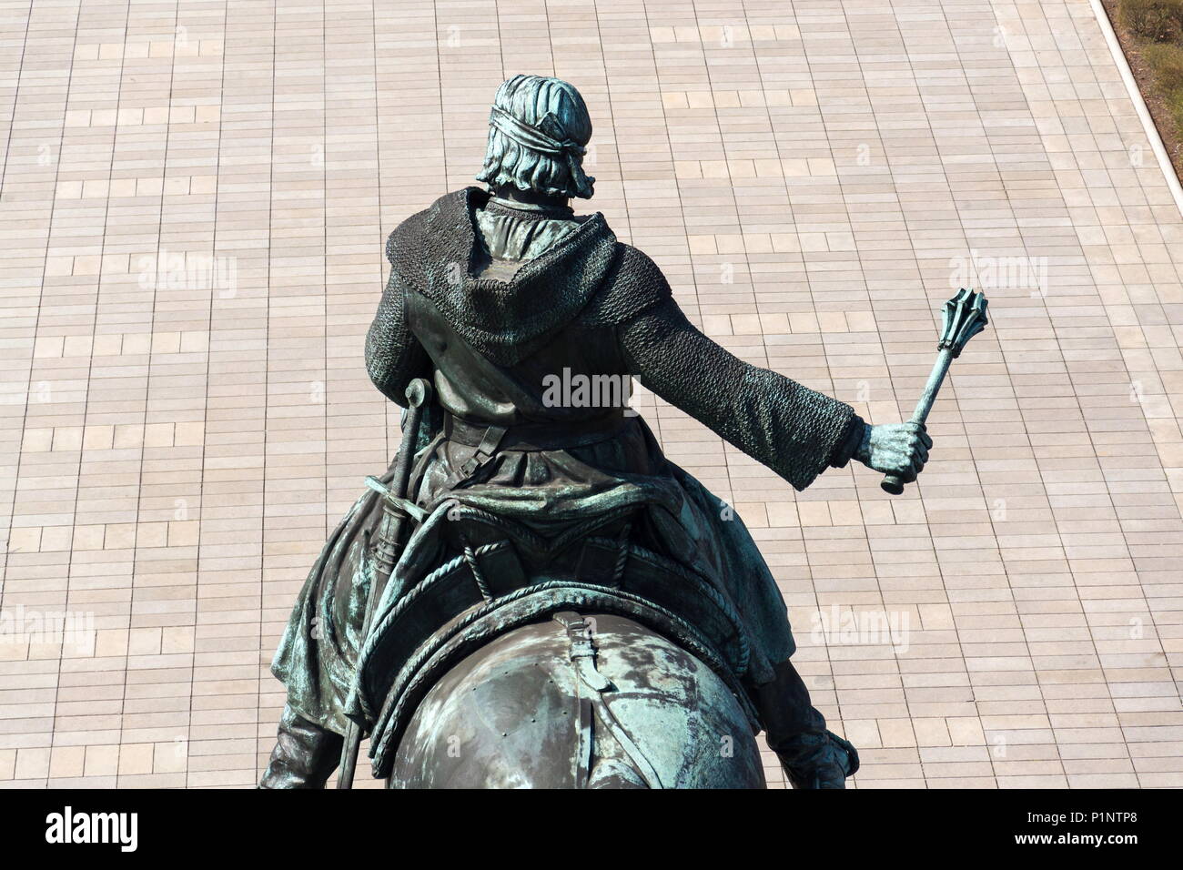 Jan Zizka equestrian statue, National memorial Vitkov, Prague, Czech ...
