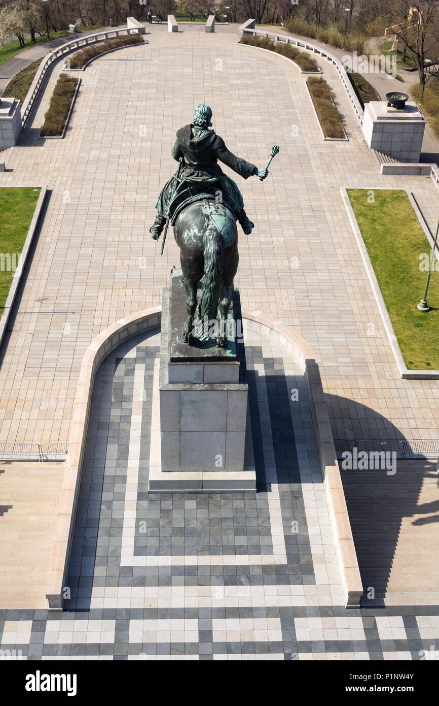 Jan Zizka equestrian statue, National memorial Vitkov, Prague, Czech ...