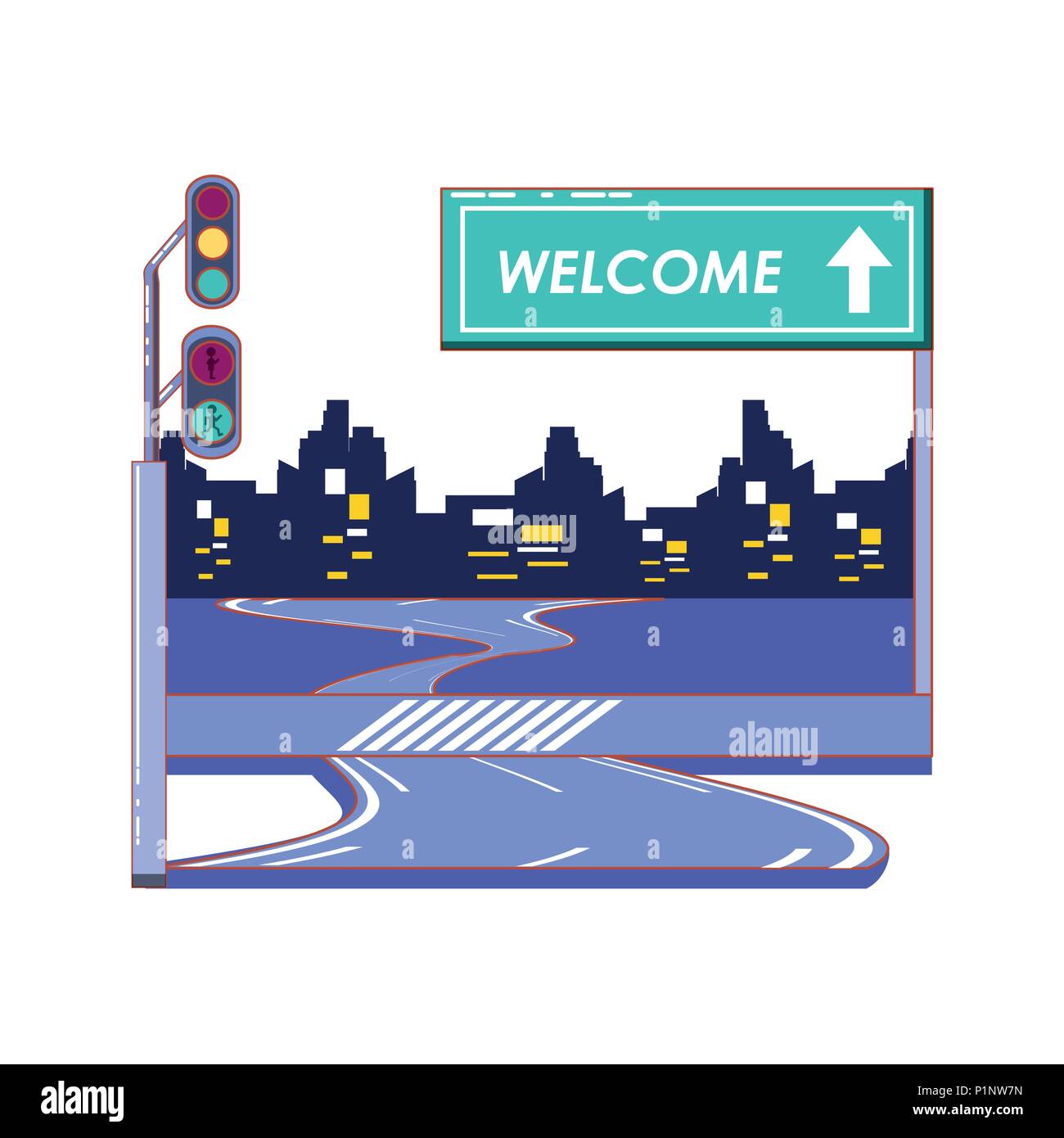 Sign tourist direction indication Stock Vector Images - Alamy