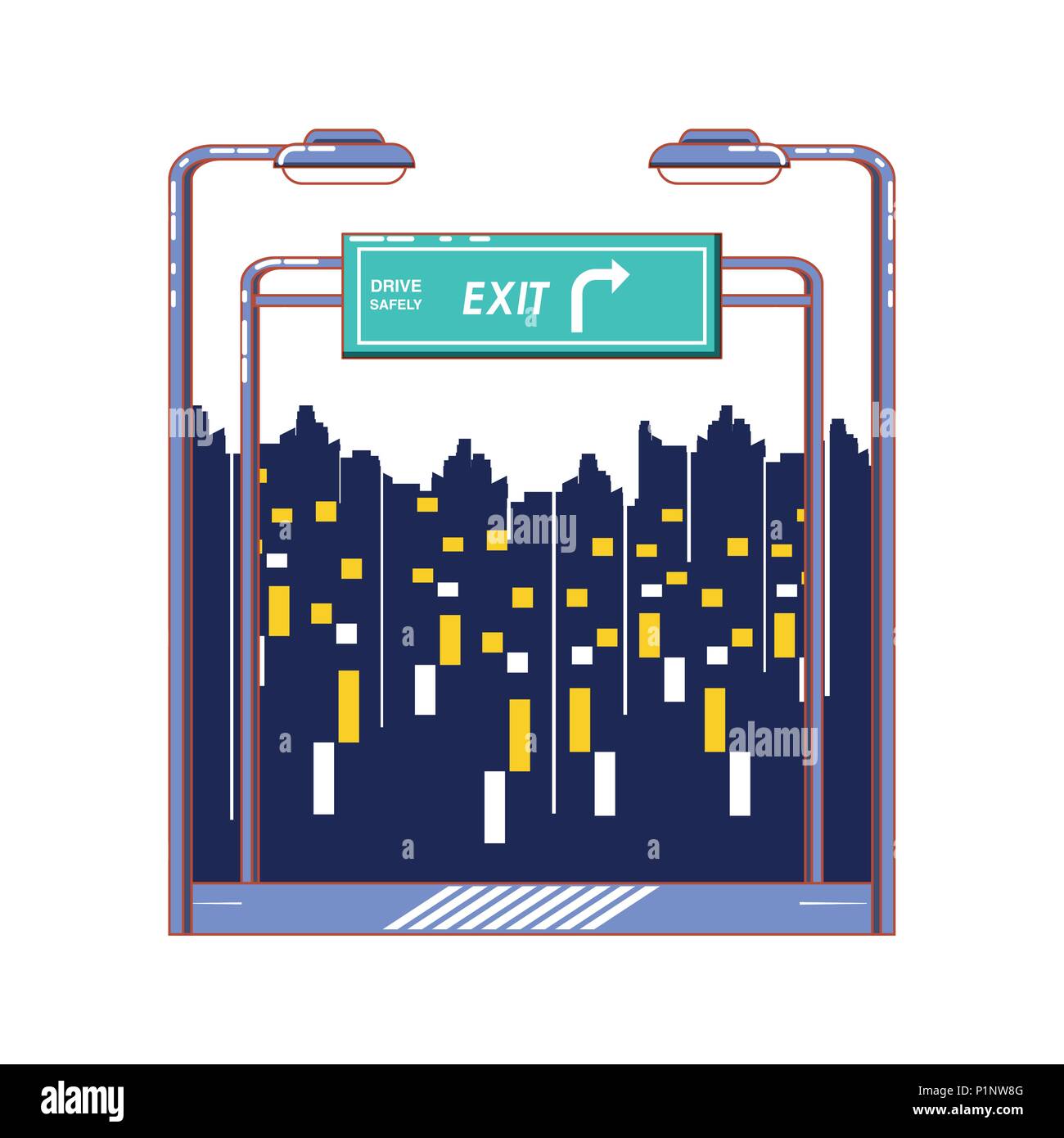 Signaling exit Stock Vector Images - Alamy