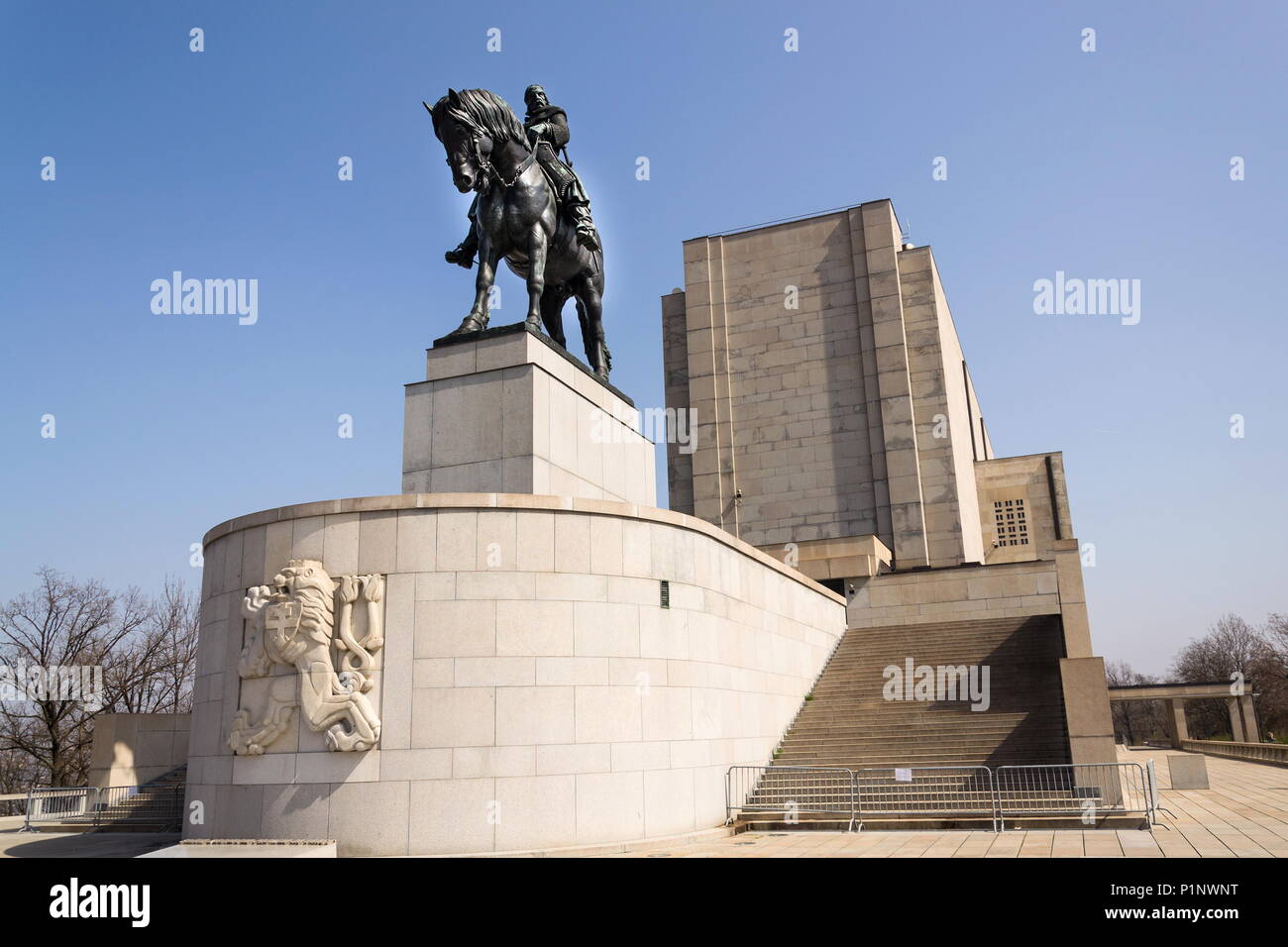 Jan Zizka equestrian statue, National memorial Vitkov, Prague, Czech ...
