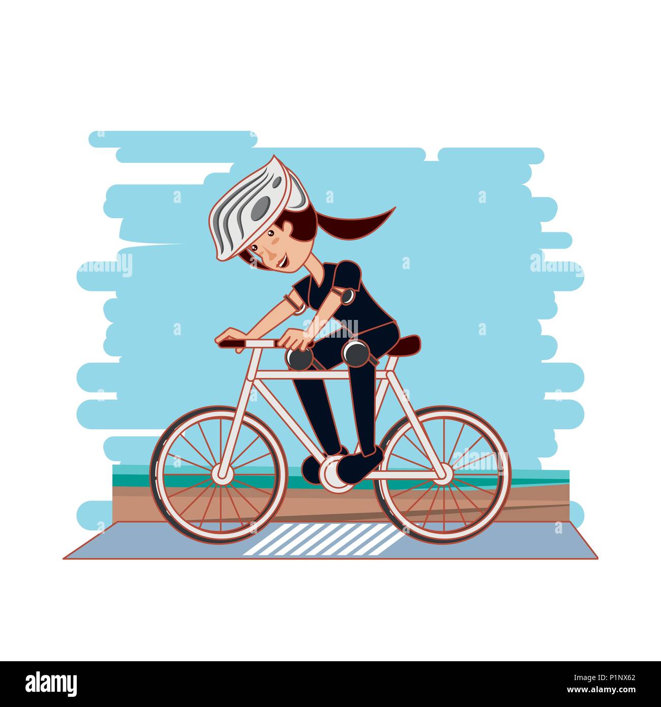 Road cycling safety campaign Stock Vector Images - Alamy