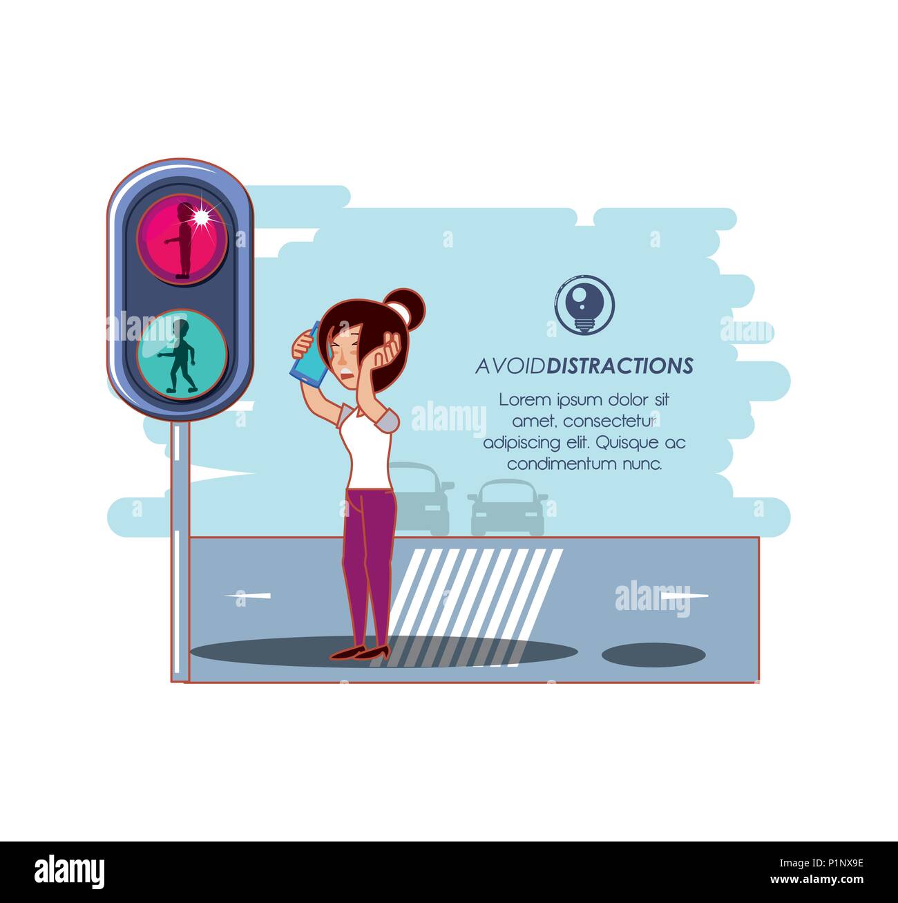 Avoid distractions icon hi-res stock photography and images - Alamy