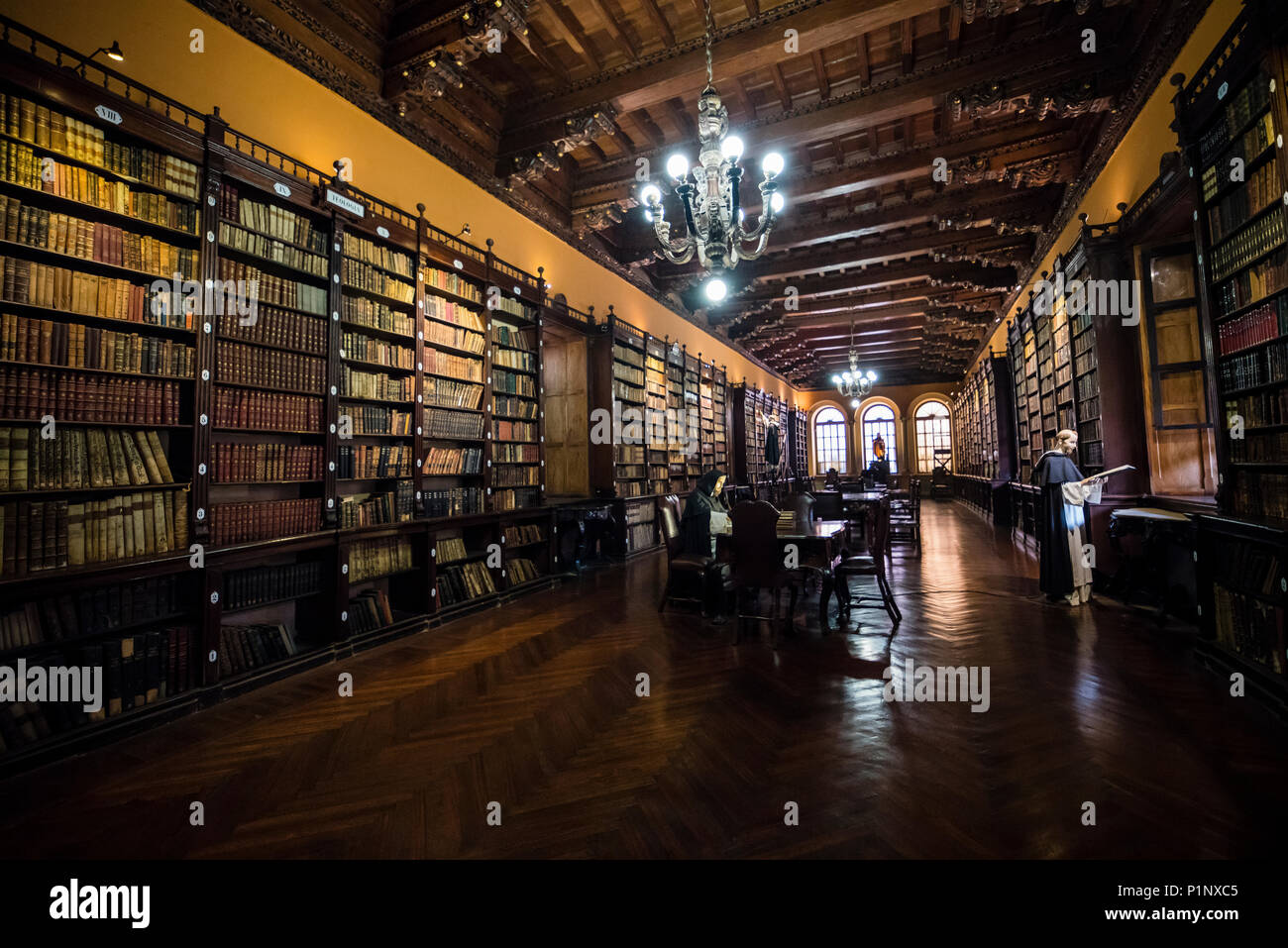 Convent of Santo Domingo in Lima city,Peru.Old library Stock Photo - Alamy