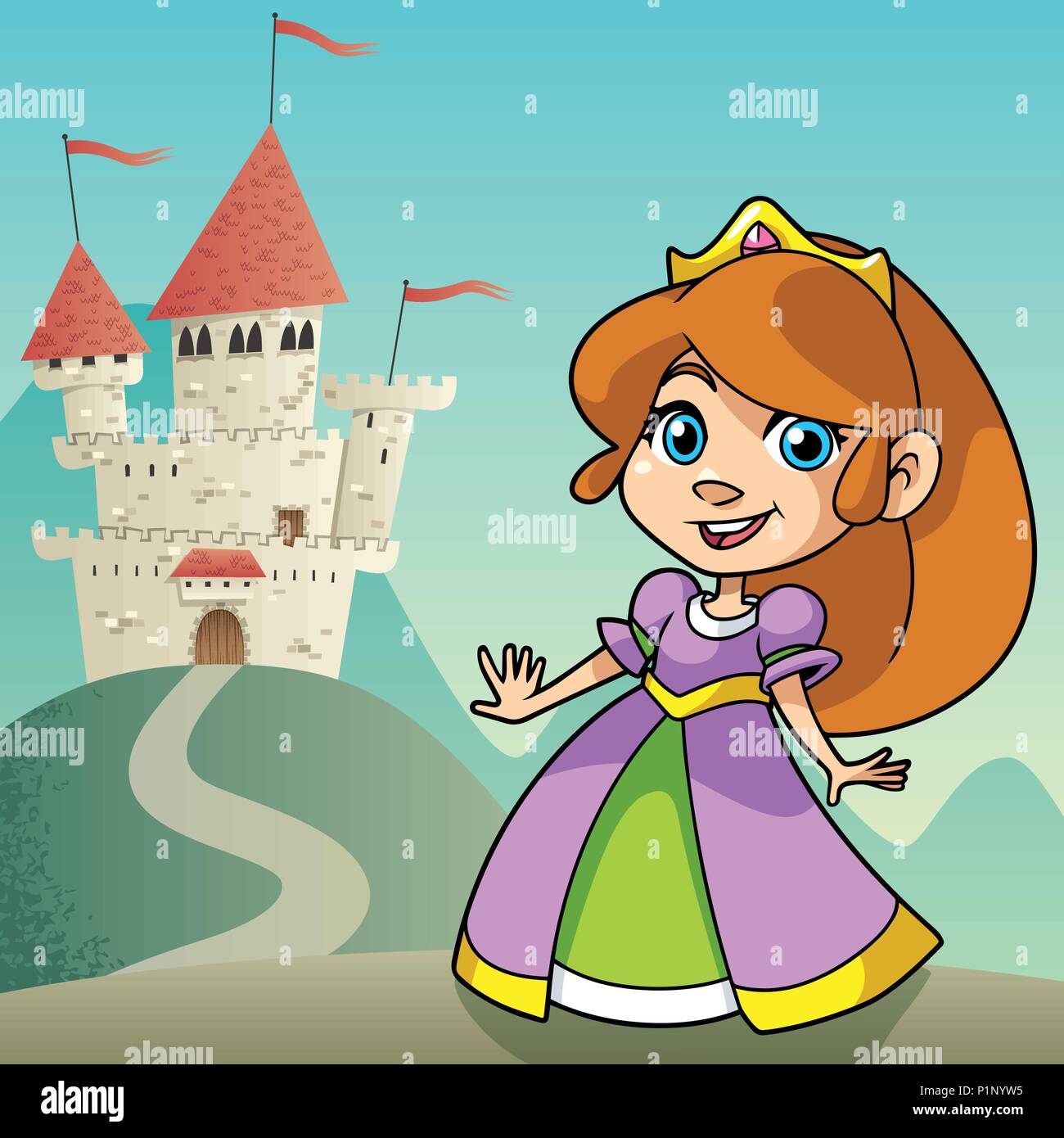 Little Princess Landscape Stock Vector Image & Art - Alamy