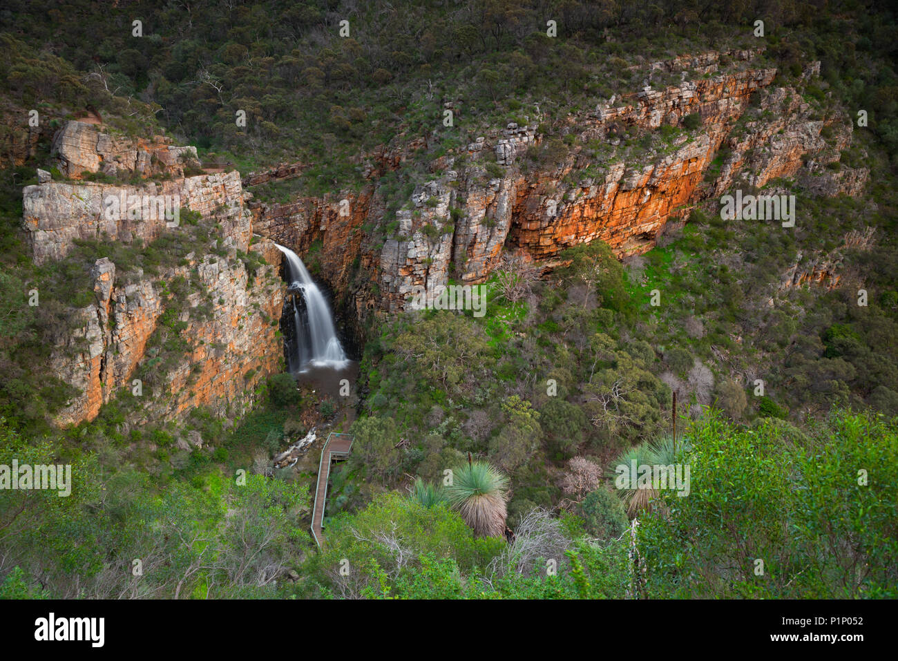 First Falls in Morialta Conservation Park in the Adelaide Hills, South ...