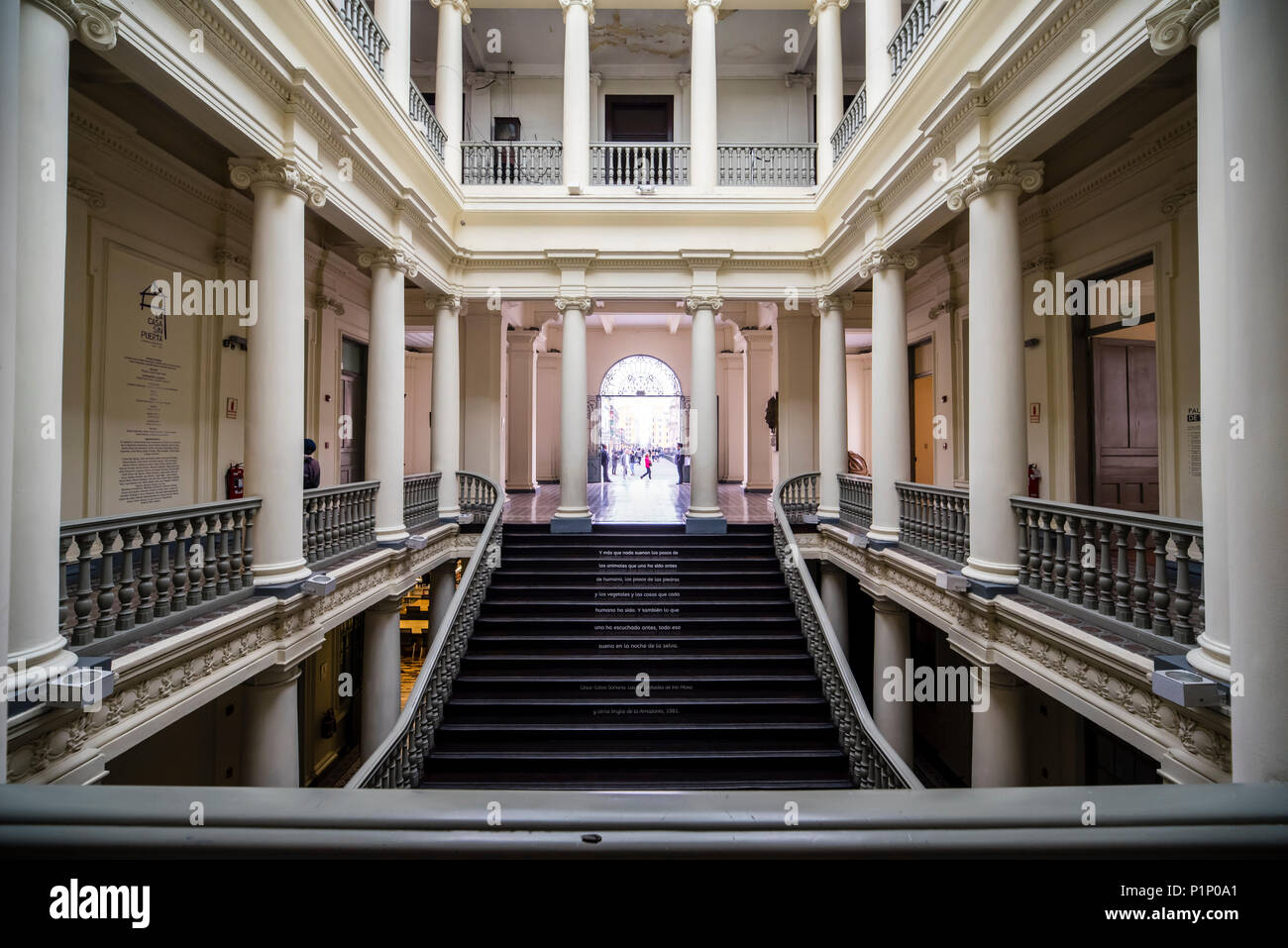 House of Peruvian Literature, museum and library(1912). Lima city, Peru ...