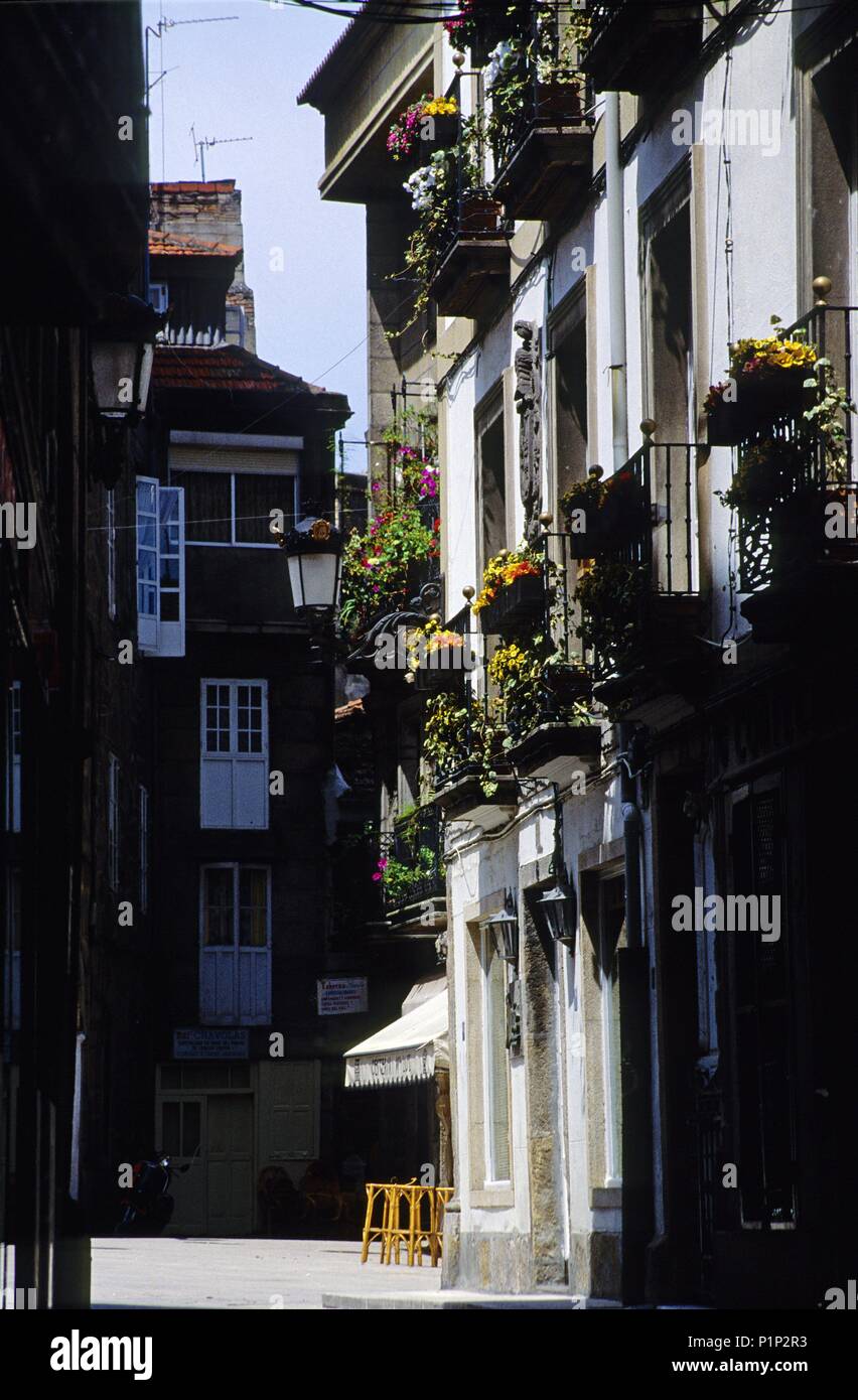 Vigo Galicia Spain Old Town Stock Photos & Vigo Galicia Spain Old Town ...