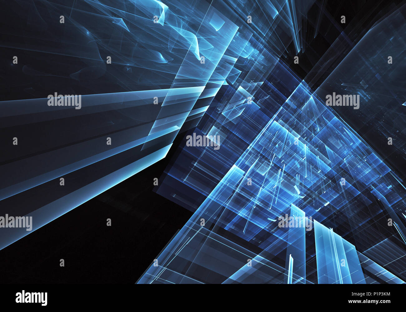 Abstract future technology background - computer-generated 3D image ...