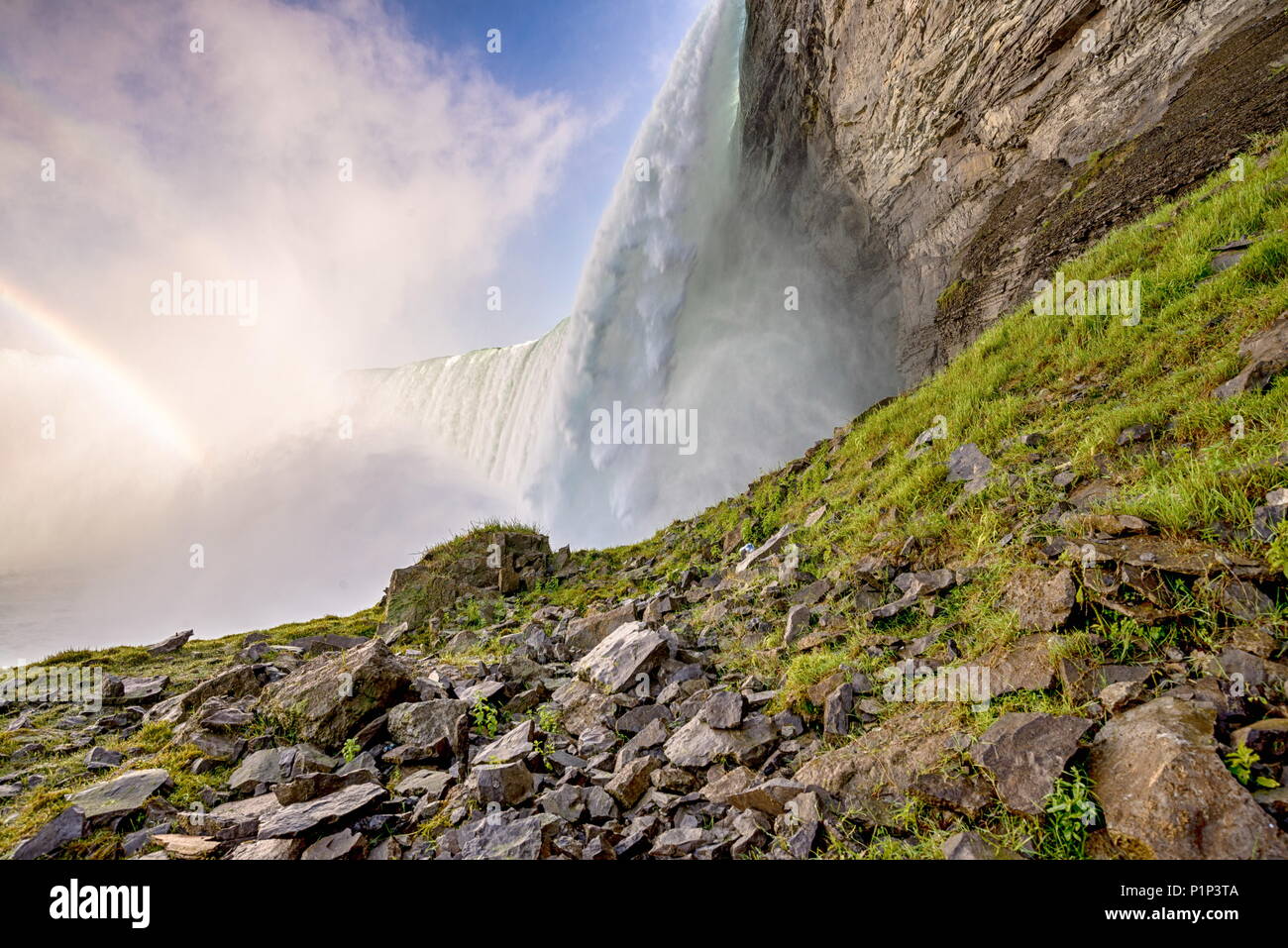 Famous waterfall, Niagara falls in Canada, Ontario Stock Photo - Alamy