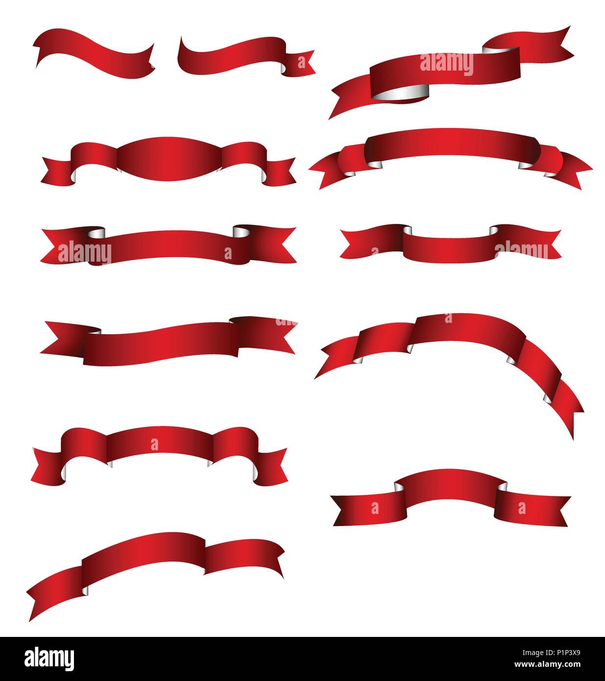 Satin banner scroll Stock Vector Images - Alamy