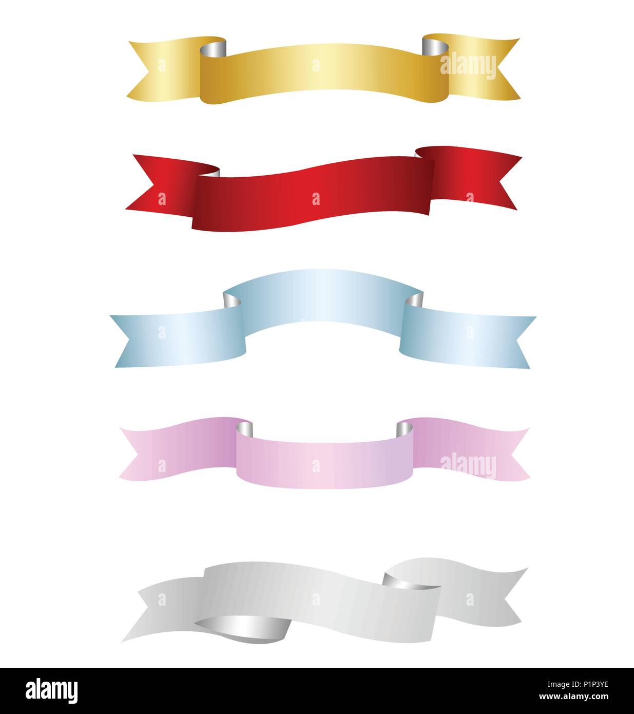 Ribbons, banners set Stock Vector Image & Art - Alamy