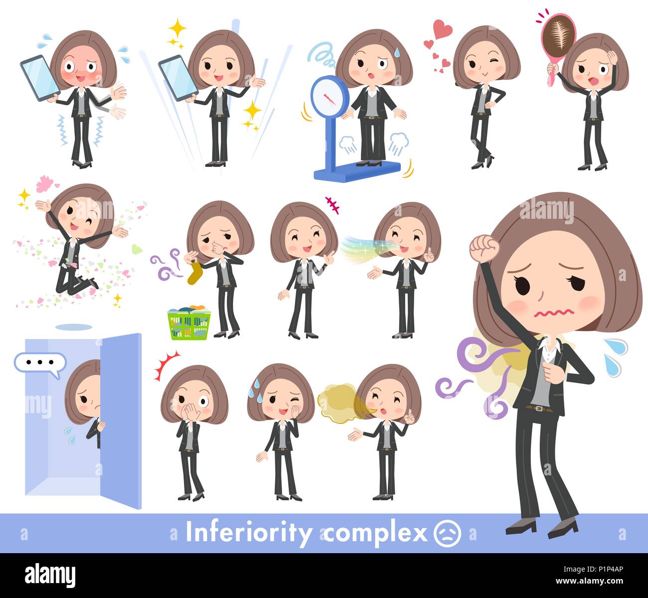 A set of women on inferiority complex. There are actions suffering from ...