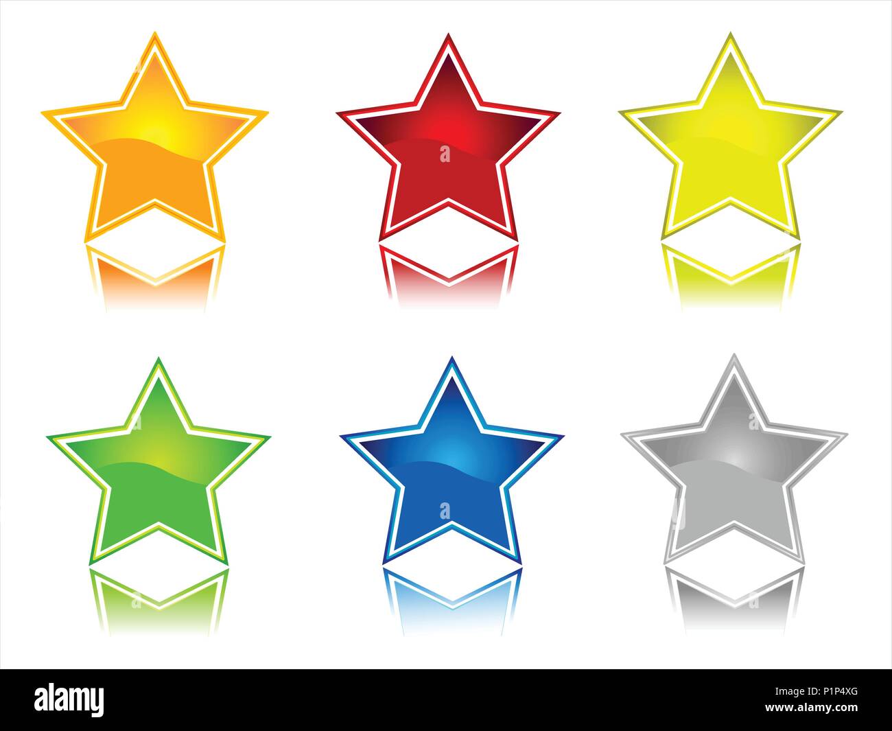 star icon set Stock Vector Image & Art - Alamy