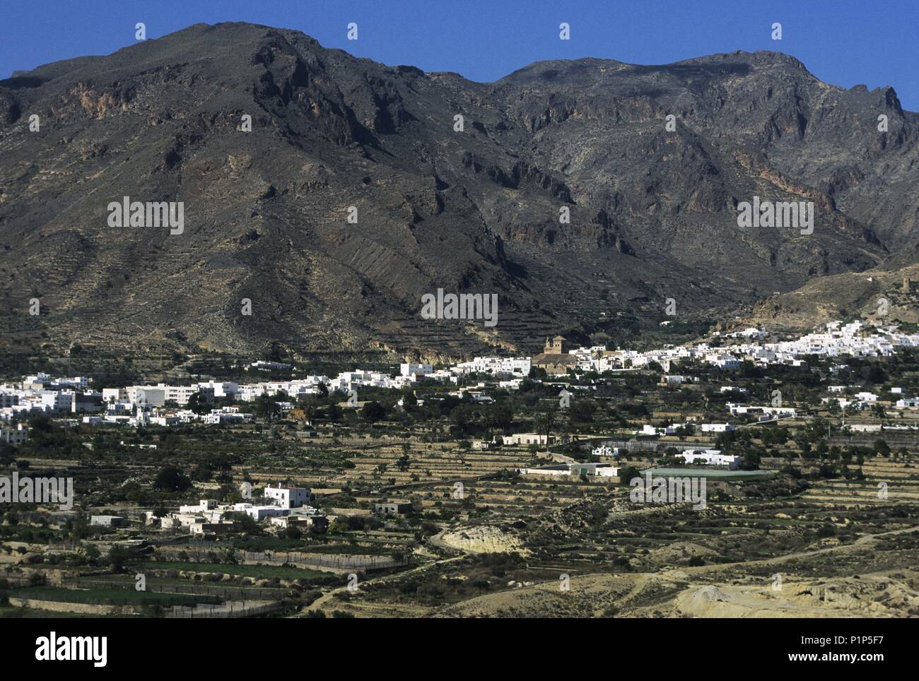 Níjar, village and panorama Stock Photo - Alamy