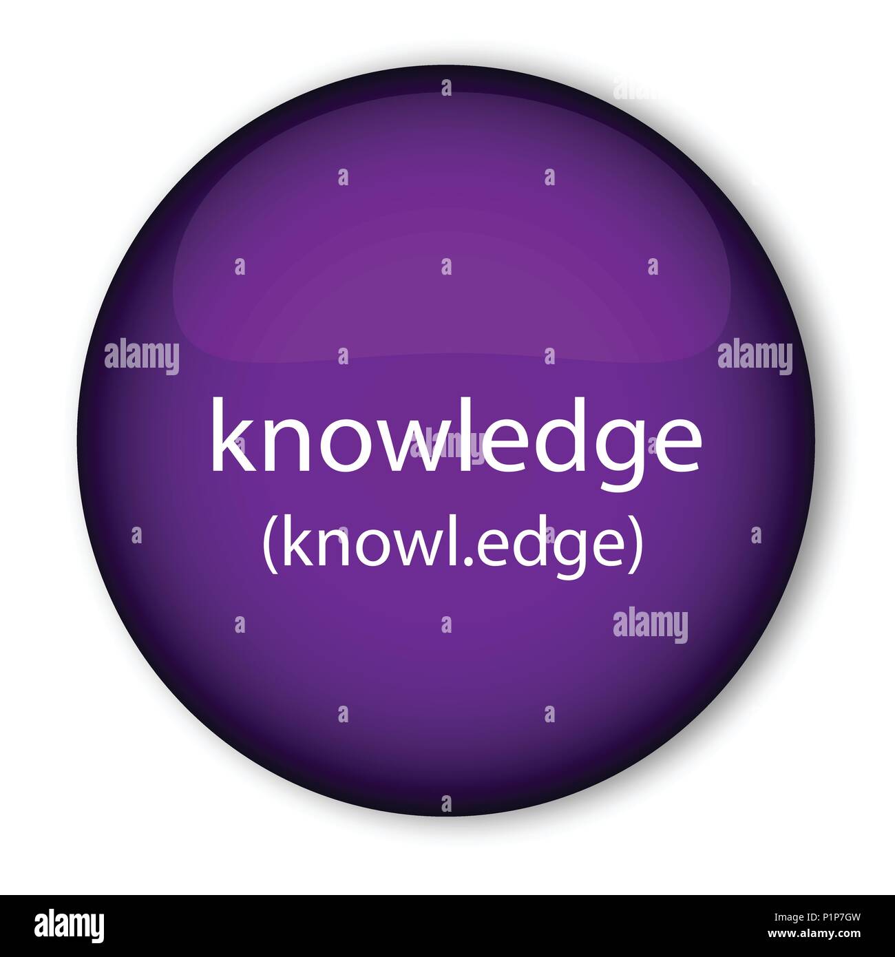 Web knowledge button Stock Vector Image & Art - Alamy