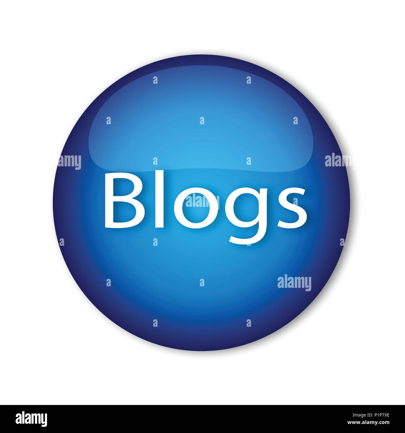 Blog icon Stock Vector Images - Alamy