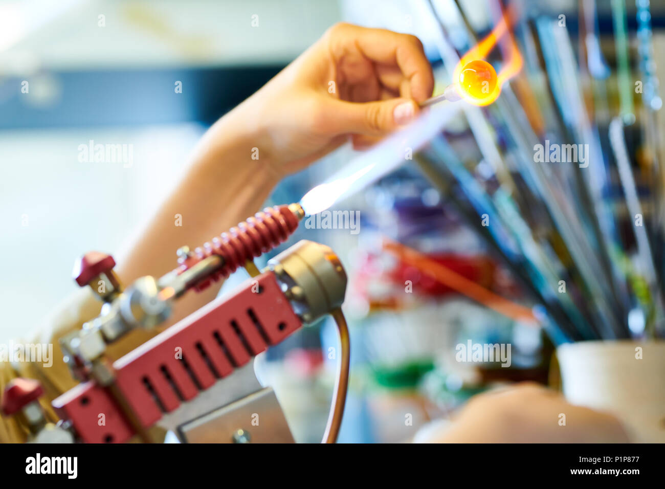 Glass beads forming hi-res stock photography and images - Alamy