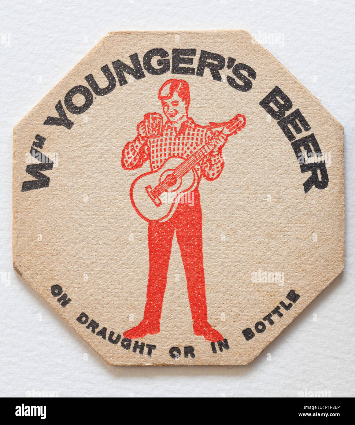 Vintage British Beer Mat Advertising Youngers Brewery Stock Photo - Alamy