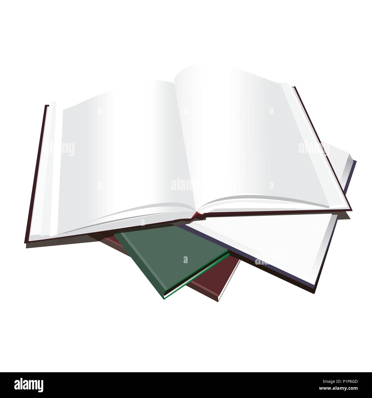 Open book vector kid hi-res stock photography and images - Alamy