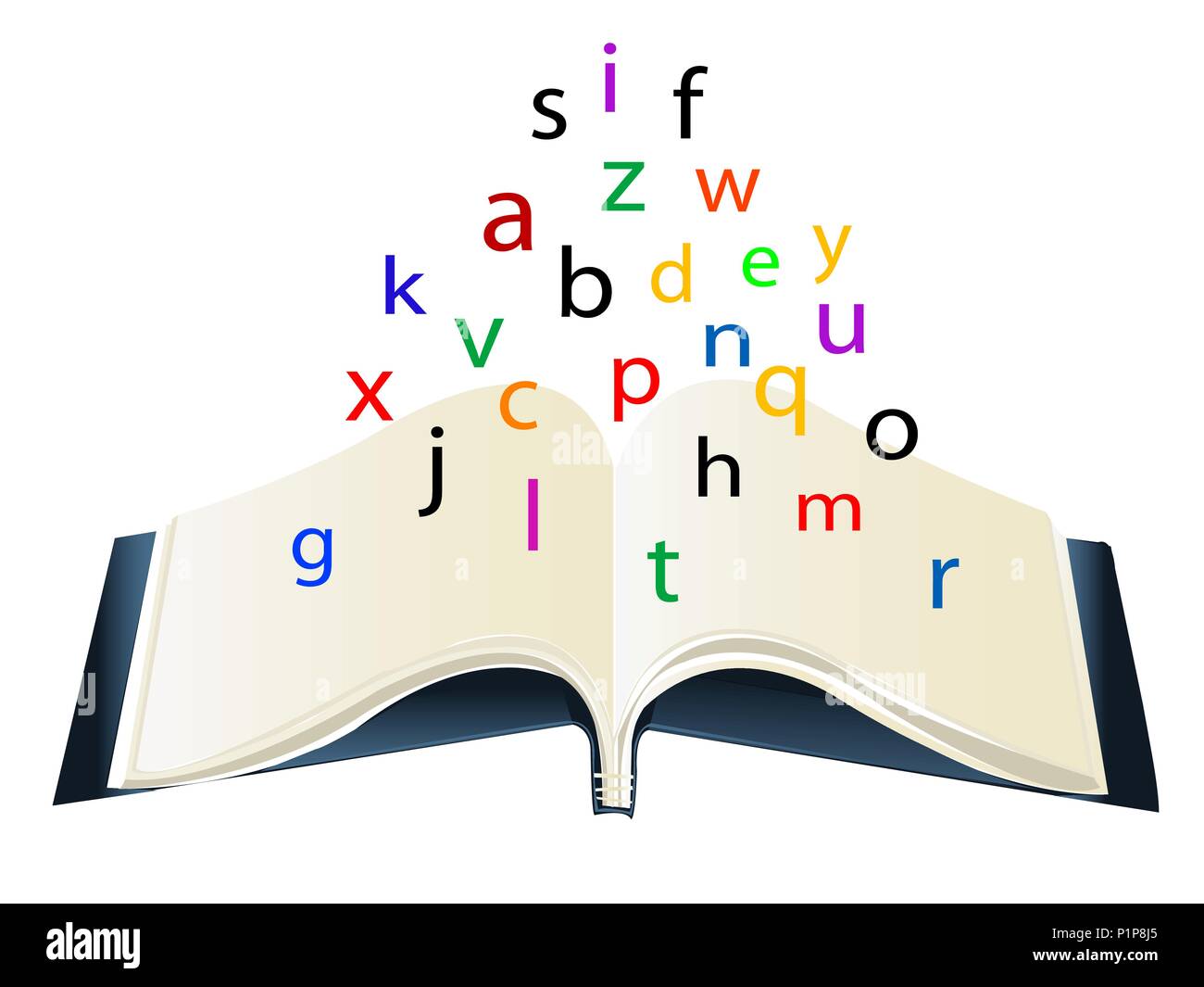 Open Book. Reading concept Stock Vector Image & Art - Alamy