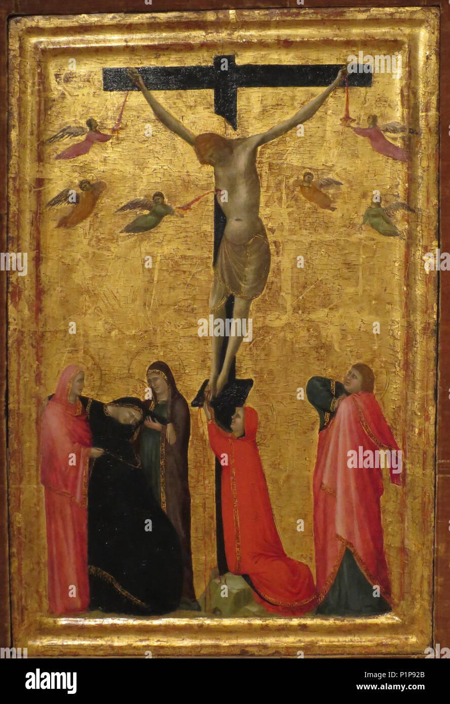 'The Crucifixion' by unknown Tuscan school painter, c. 1330-1350, Lowe Art Museum Stock Photo ...