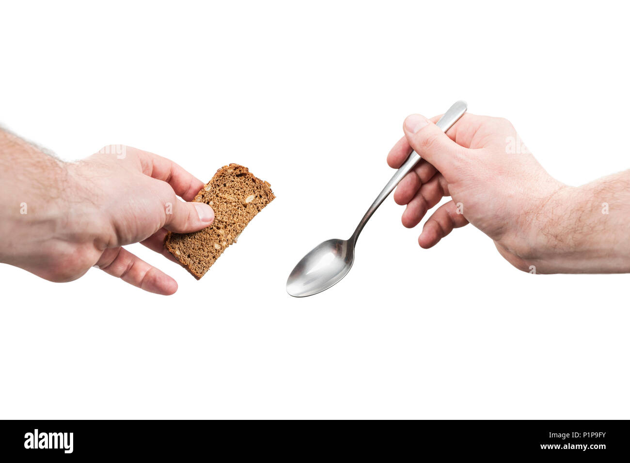 Hand holding spoon cook utensil hi-res stock photography and images - Alamy