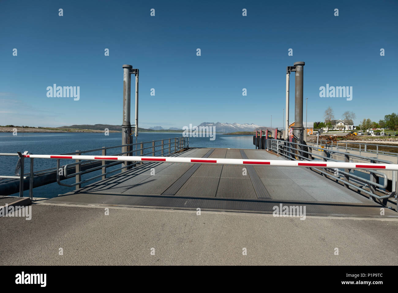Inland ferry linking the islands and highways of Norway Stock Photo - Alamy