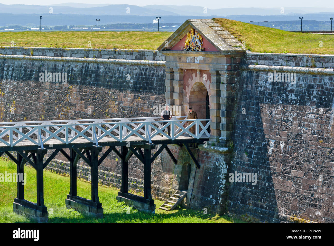 FORT GEORGE ARDERSIER INVERNESS SCOTLAND FORTIFICATIONS WITH WALKWAY ...