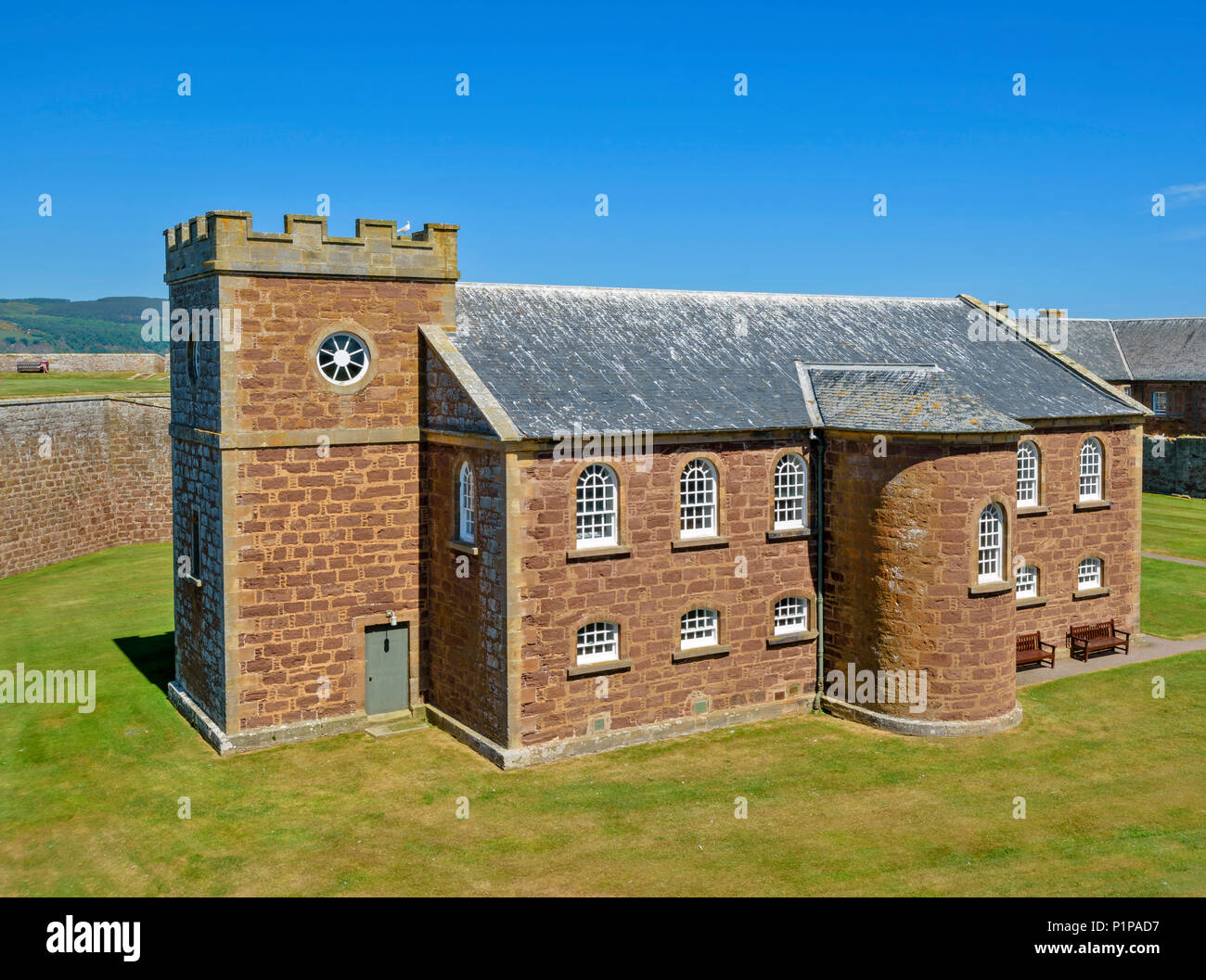 FORT GEORGE ARDERSIER INVERNESS SCOTLAND REGIMENTAL CHAPEL WITH A SMALL ...