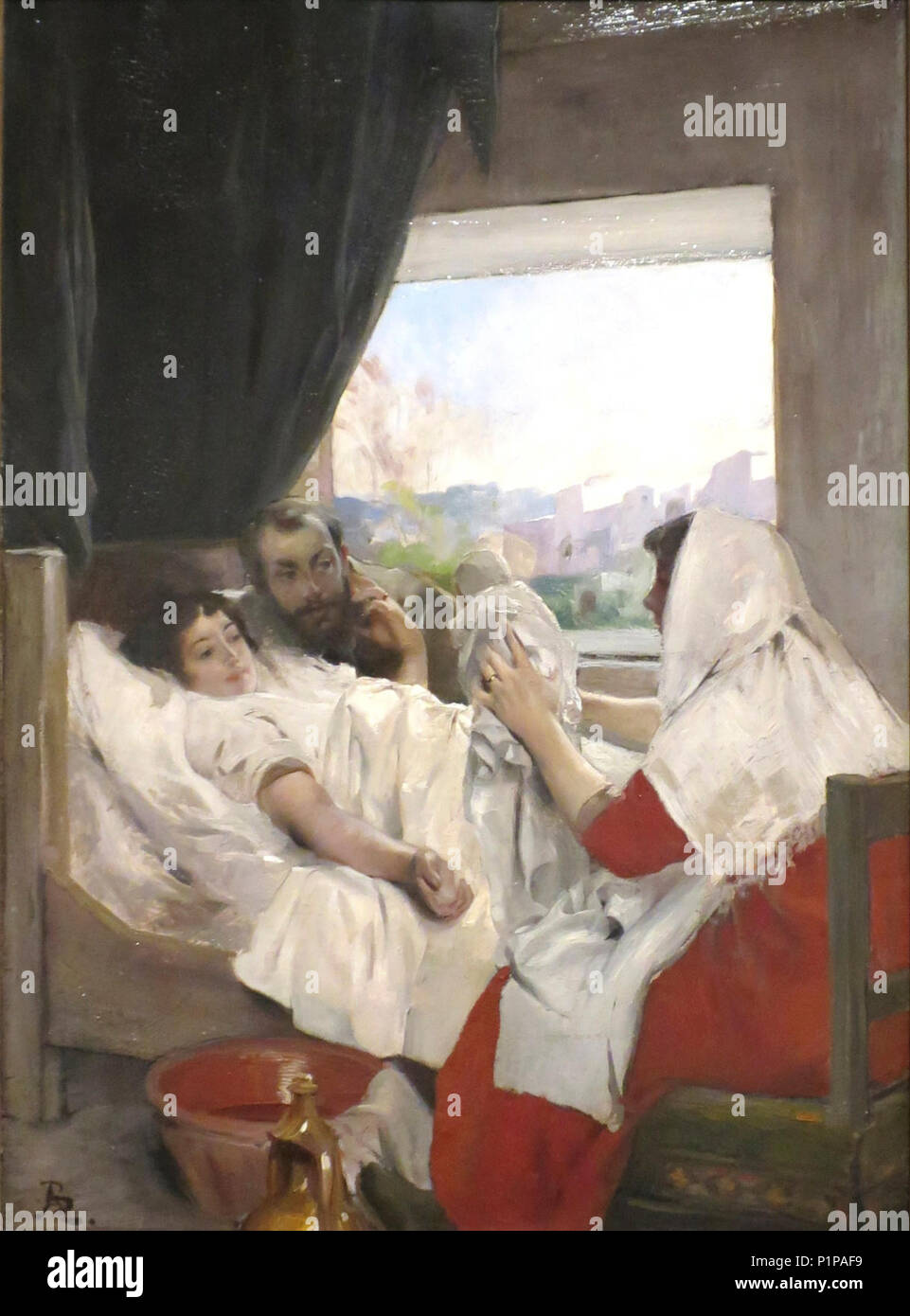 'The First Morning' by Paul Albert Besnard, 1881, LACMA Stock Photo - Alamy