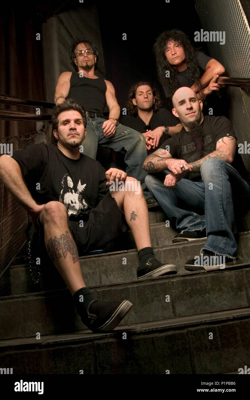 ANTHRAX photographed in Hollywood, CA USA on May 20, 2005. Photo ...