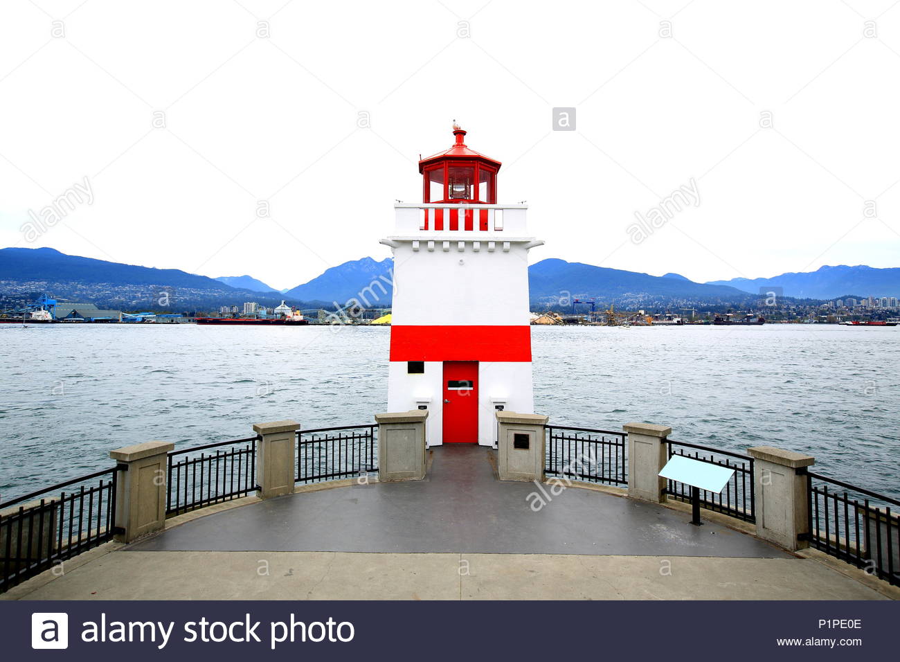 Brockton Point Lighthouse Stanley Park Stock Photos & Brockton Point ...