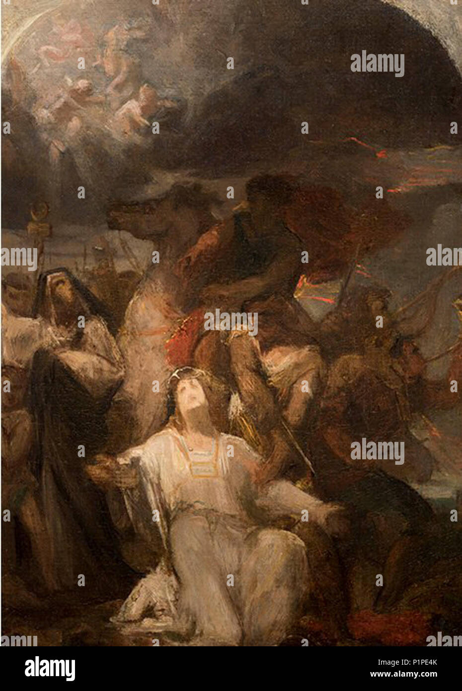 'The Martyrdom of Saint Sulpicius' by EugC3A8ne Delacroix, c. 1847-50 ...