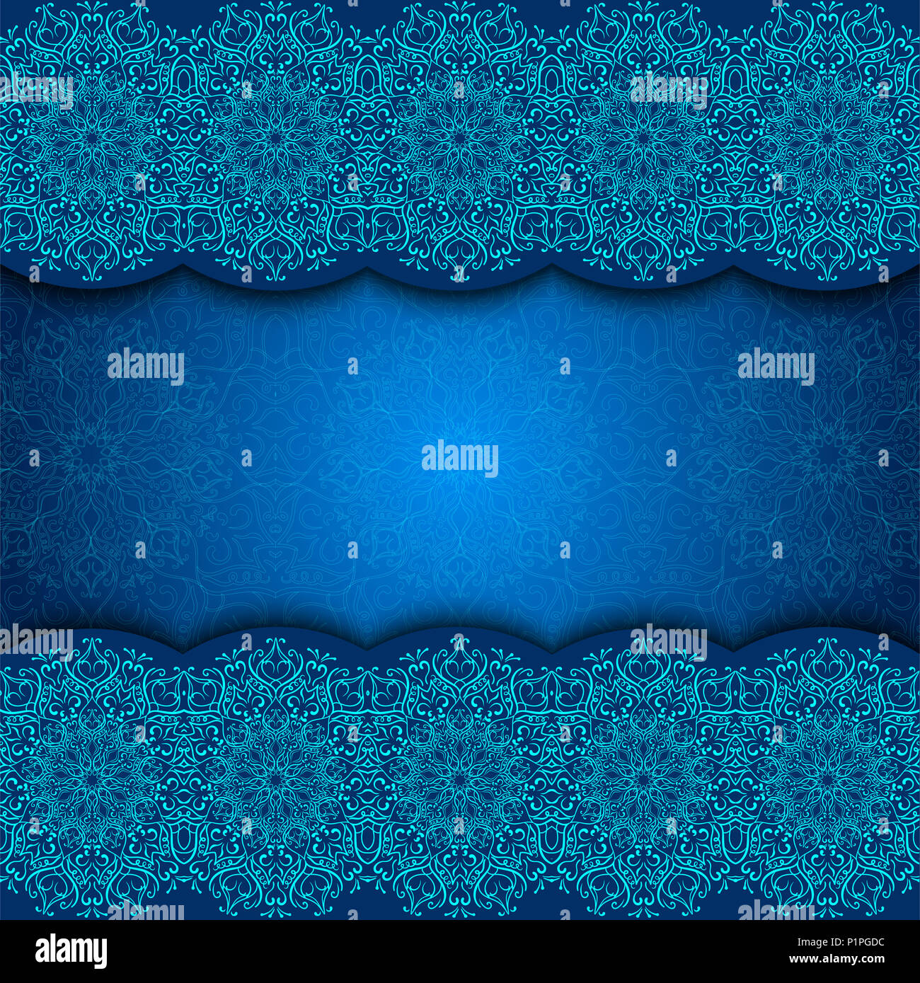 Mandala border hi-res stock photography and images - Alamy