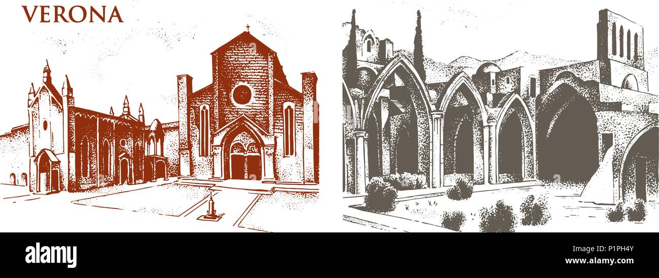 Historical old building. Facade in Venice. Gothic Baroque style ...