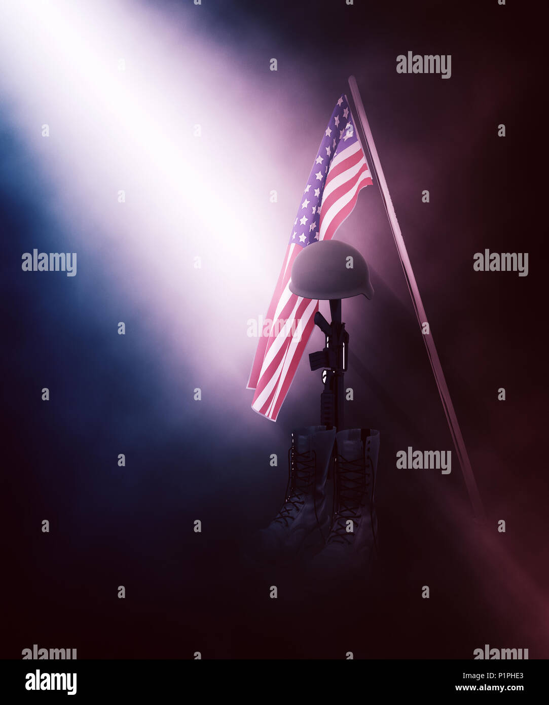Fallen soldier tribute hi-res stock photography and images - Alamy