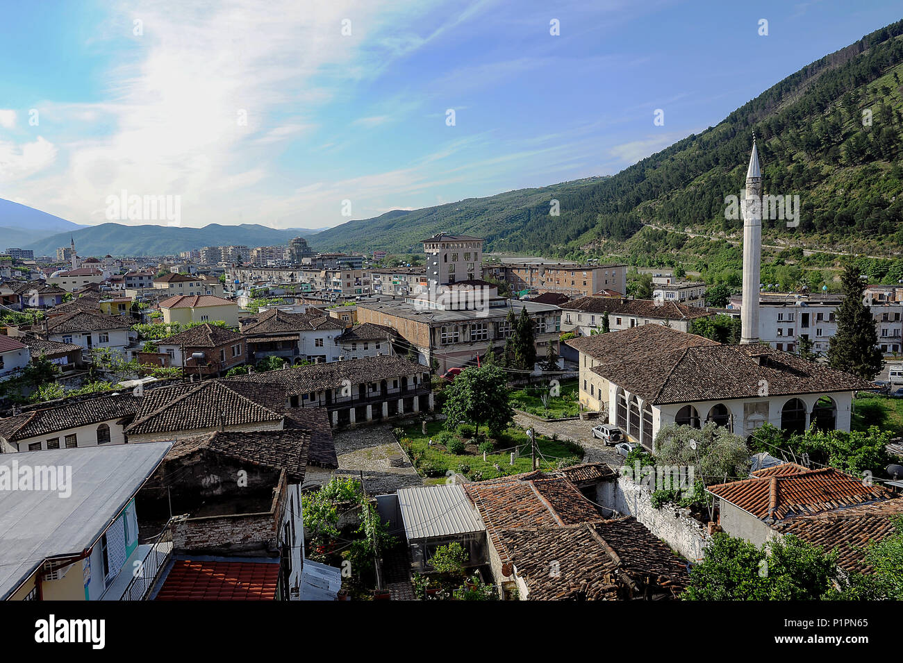 Berat, Albania, View of the Koenigsmoschee Stock Photo - Alamy