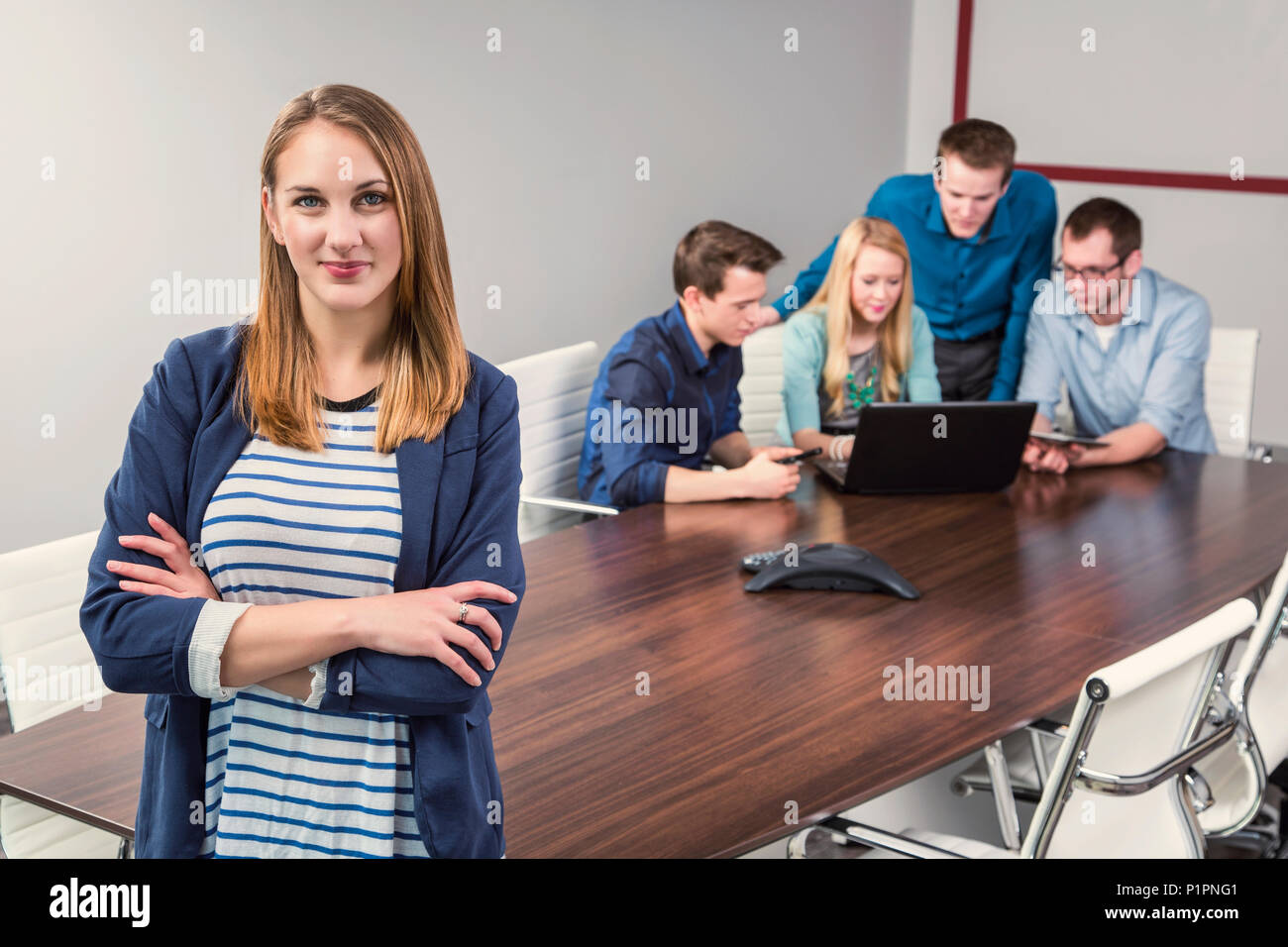 Conference young professionals table hi-res stock photography and ...