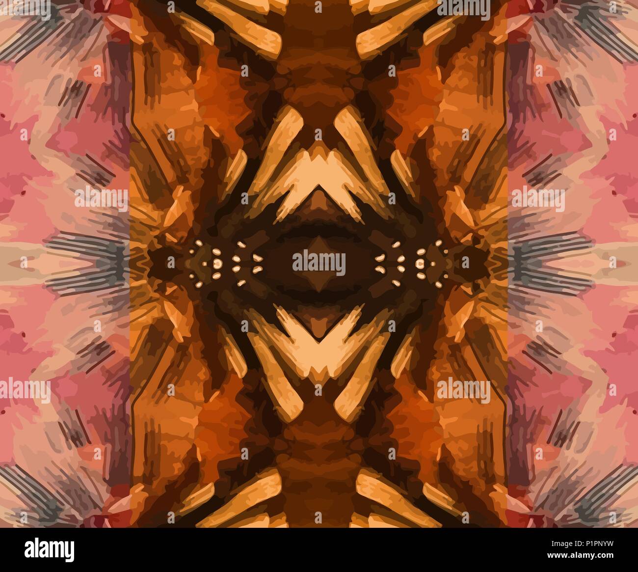 African abstract elephant deign wallpaper Stock Vector Image & Art - Alamy