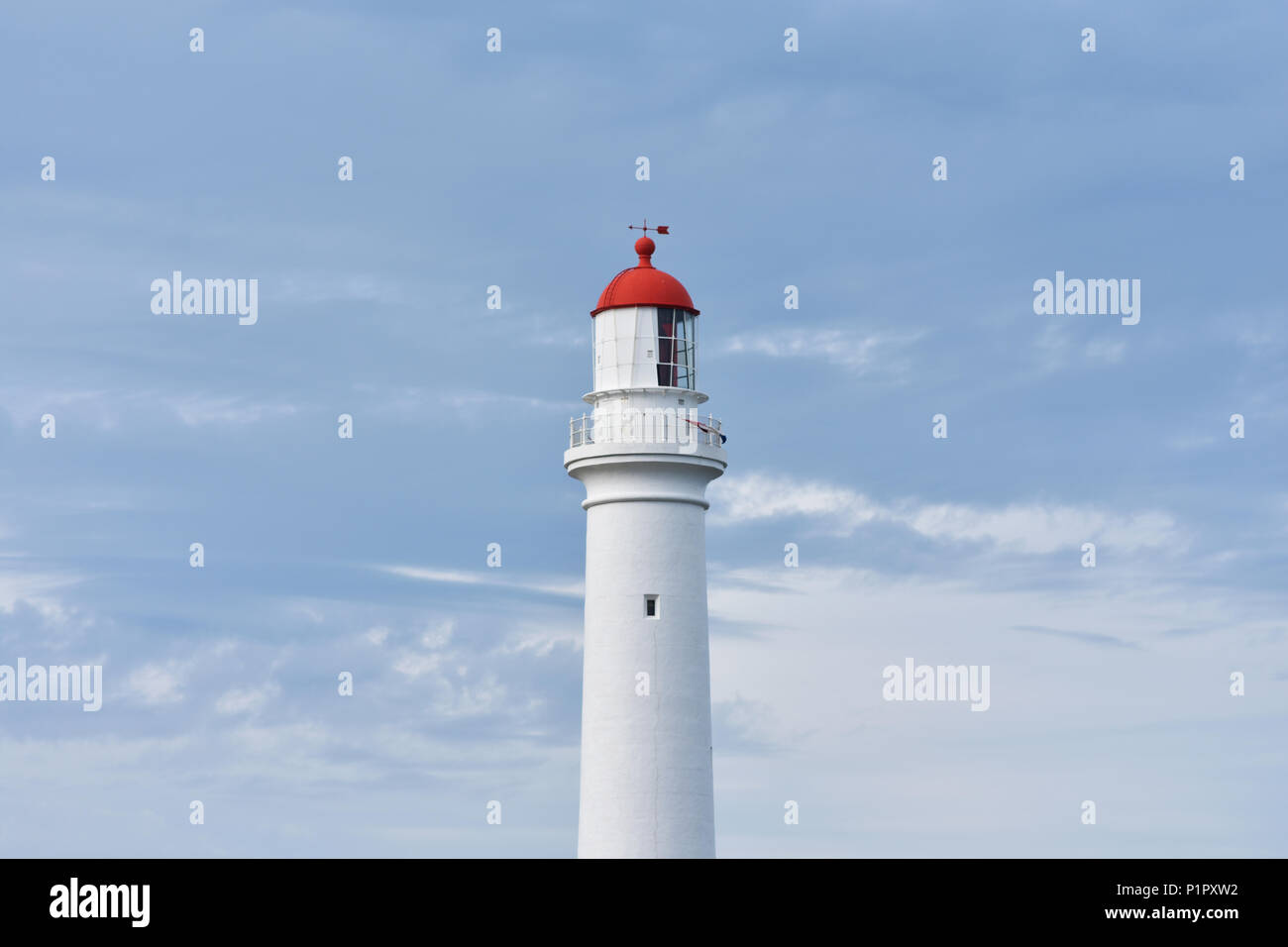Split Point Lighthouse dominates the landscape on the Great Ocean Road ...